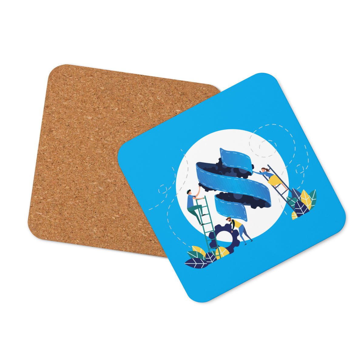 Aleph Beta Cork-back coaster – Aleph Beta Shop